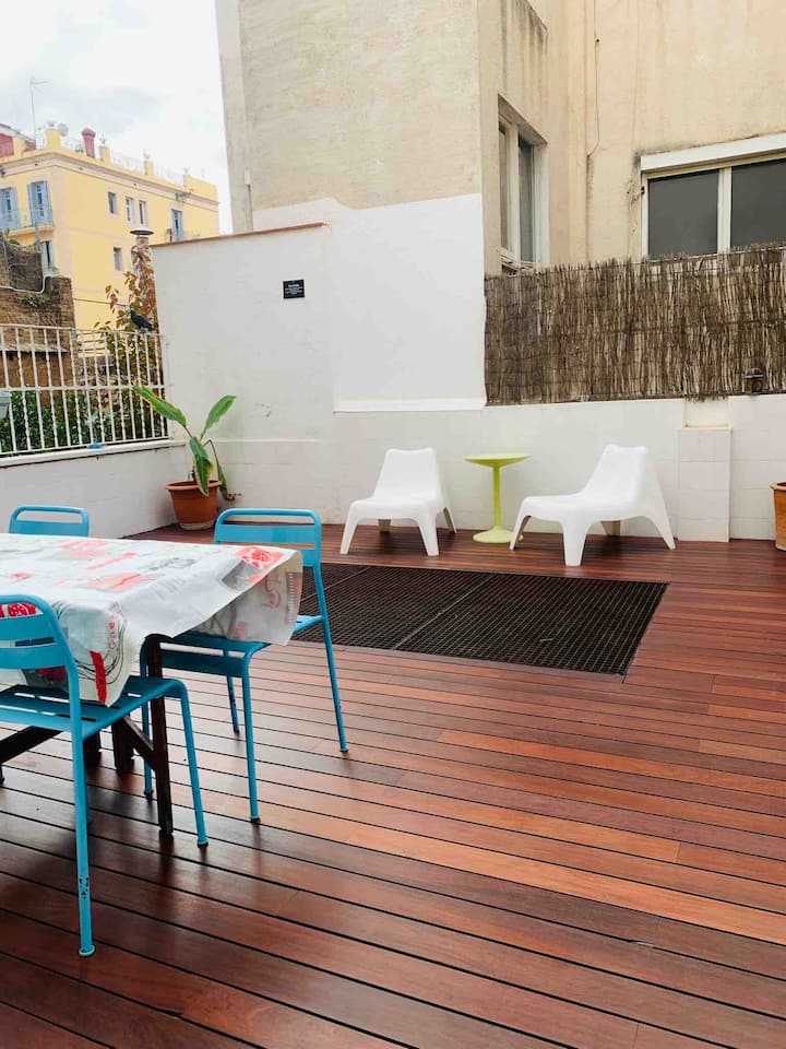 Spacieux Appartement Familial Avec Terrasse - Barcelona