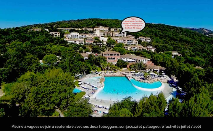 Apt Clim Vue Mer Restanque Golfe St-tropez Grimaud - Grimaud
