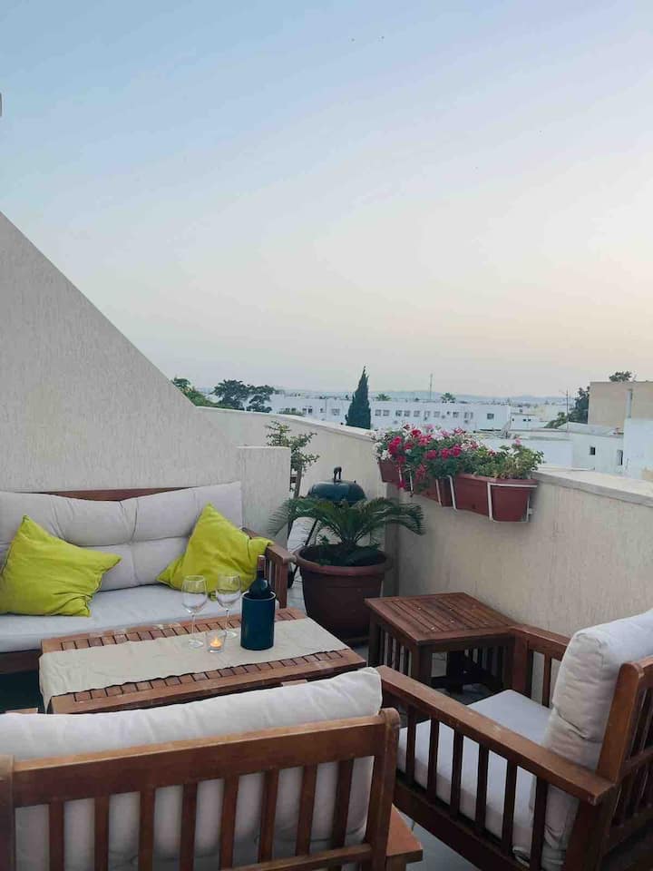 Rooftop Right In The Heart Of La Marsa - La Marsa