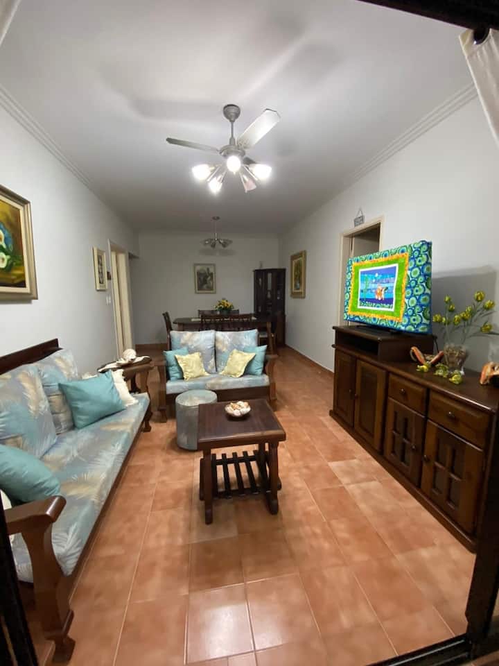 Apto Quadra Mar Com Churrasqueira Para 7 Pessoas - Peruíbe