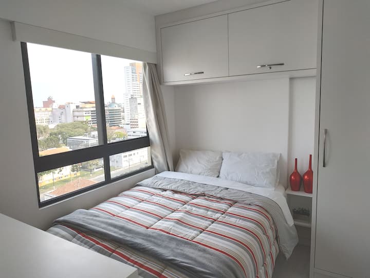 (14° Andar) Loft A Uma Quadra Do Shopping Estação - Curitiba