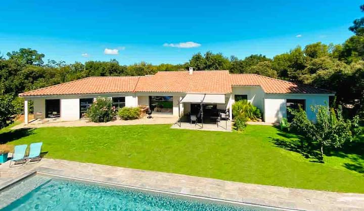 Villa Contemporaine 14 Couchages  Piscine De 18 M - Rognes