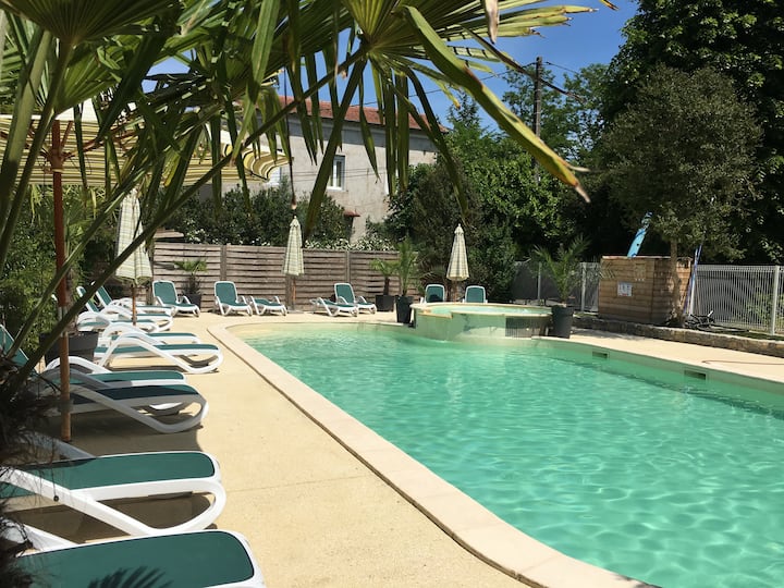 Mobilhome 2 Chambres Piscine Chauffée Et Jacuzzi - Joyeuse