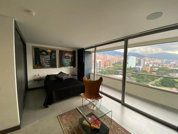 Modern Loft In Ciudad Del Río With A Great View - Medellín