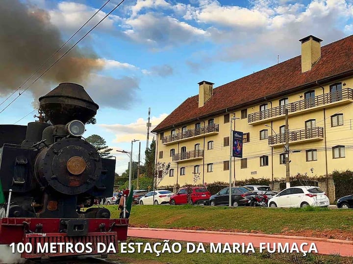 Apartamento No Capivari Em Frente A Maria Fumaça - Campos do Jordão