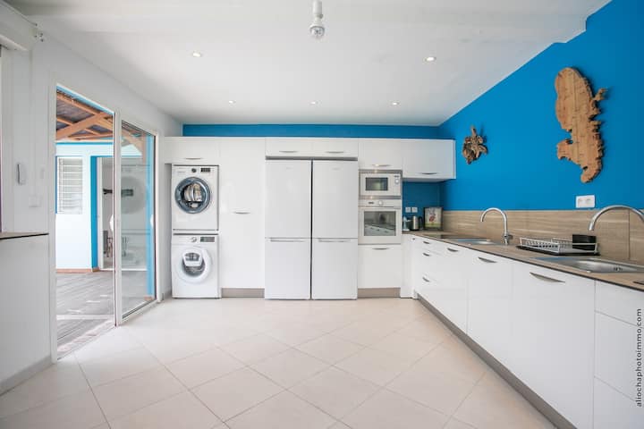 972e1 - Studio Bas De La Villa Bleu Soley Piscine - Fort-de-France
