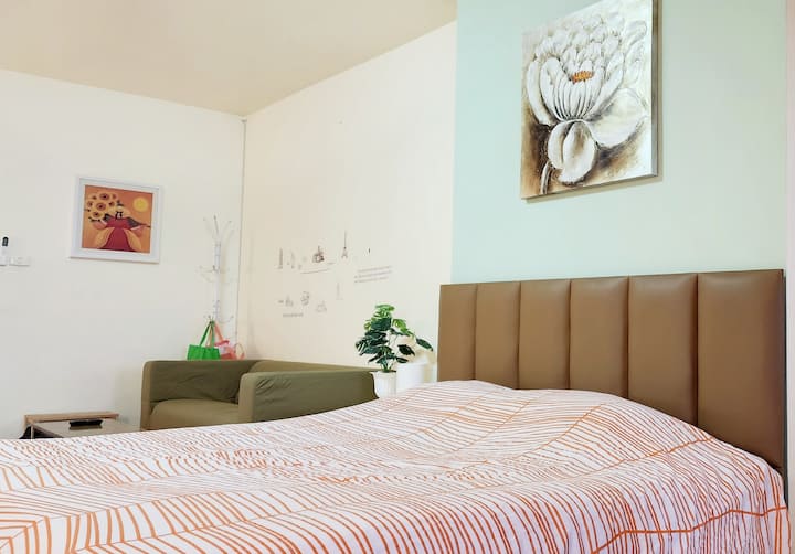 Cozy Studio Bts Udomsuk Pool Gym Wifi Washer - Phra Khanong