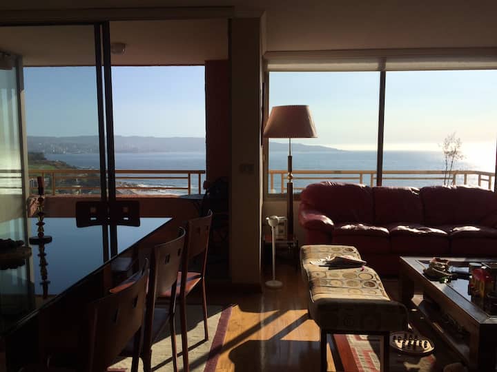 Depto Reñaca Con Vista Y Caminando A La Playa - Concón