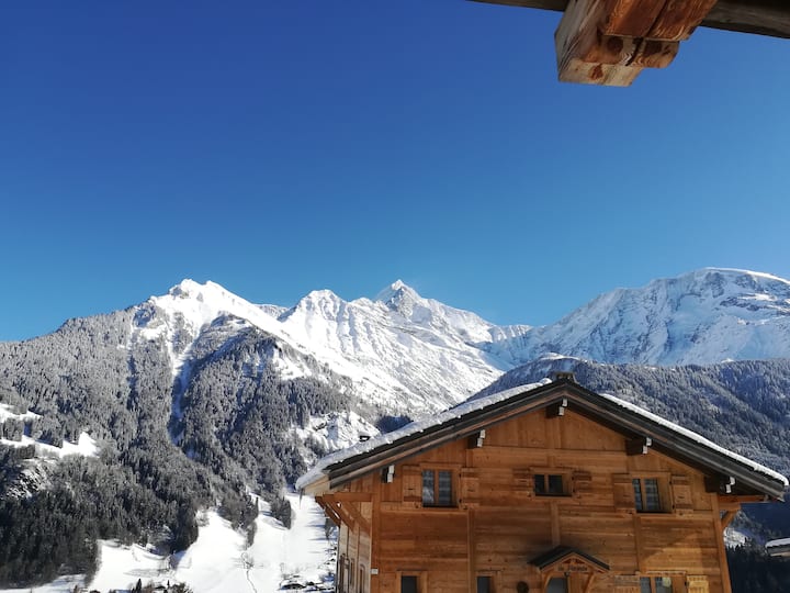 Chalet Les Marmites Superbe Vue 8 Personnes - Les Contamines-Montjoie