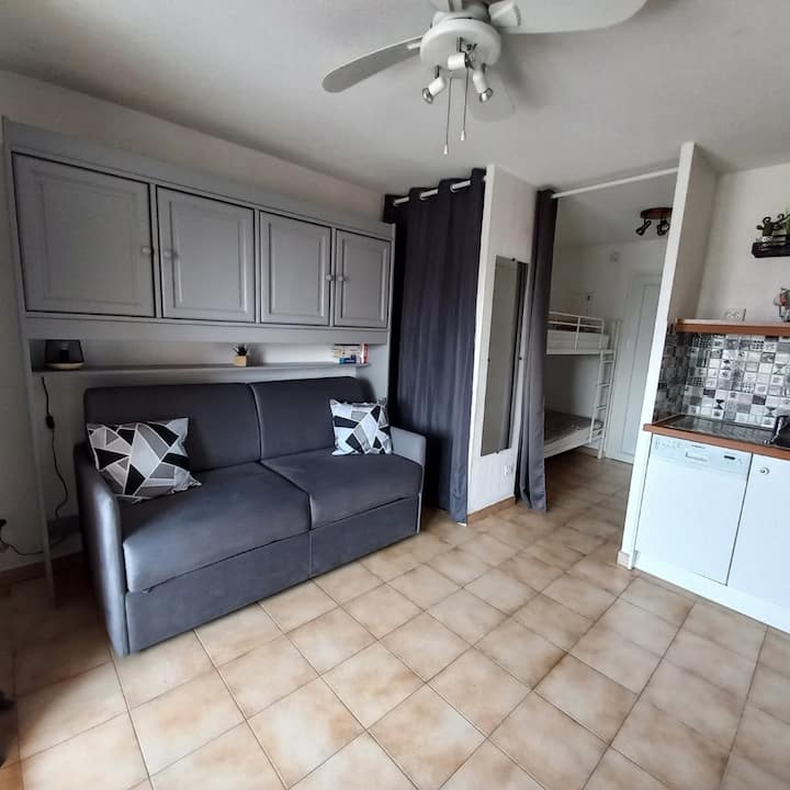 Studio Cabine Terrasse  Parking Ssol Et Plage 350m - Bormes-les-Mimosas