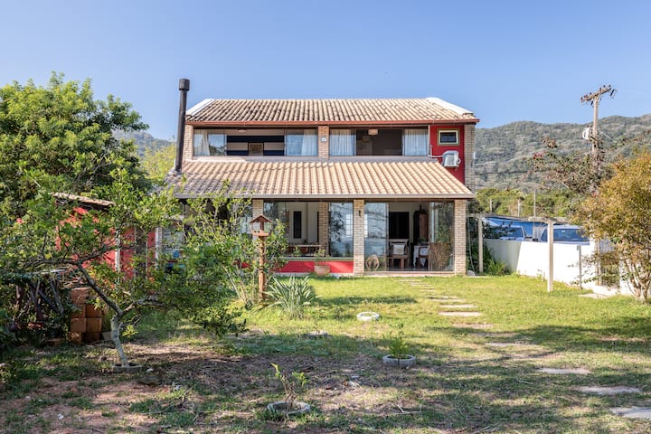 Linda Casa Na Beira Do Mar No Ribeirão Da Ilha - Florianópolis