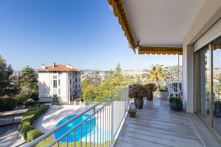 Cannes Le Cannet - Appt 100m2 - Piscine Terrasse - Le Cannet