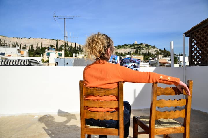 Acropolis Area Philopapou Hill Shared Terrace View - Atenas