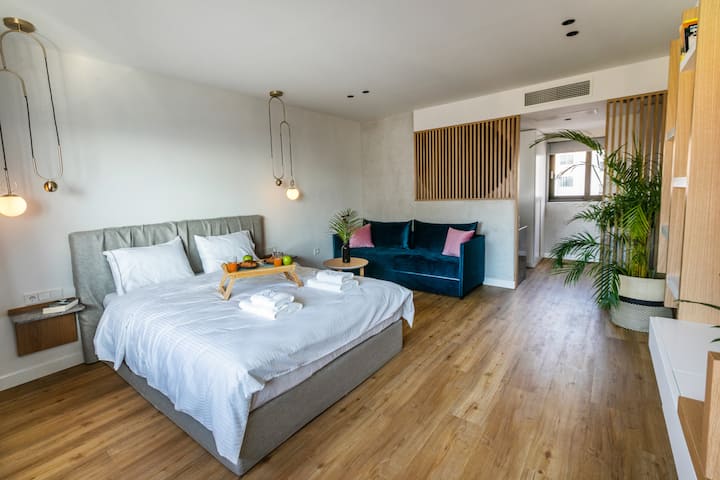 Septa Studios- S7 Deluxe Studio Side Sea View - Selanik