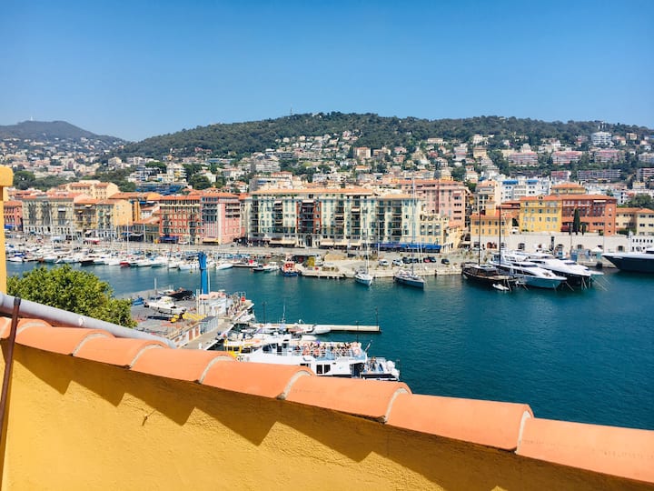 Dernier éTage Sur Le Port De Nice-terrasse Vue Mer - Nica