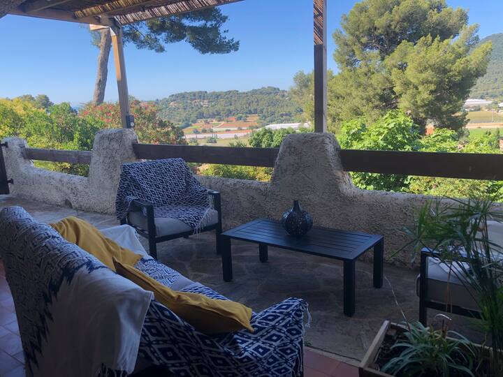Lower Villa And Quiet Terrace With View 35m2 - Le Pradet