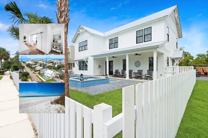 Sundance: Sleeps 18! 1 Block To Beach! Pool & Spa! - Destin, FL