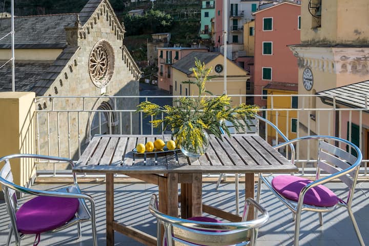 Casa Del Duomo Apt Avec Terrasse A Manarola - Manarola
