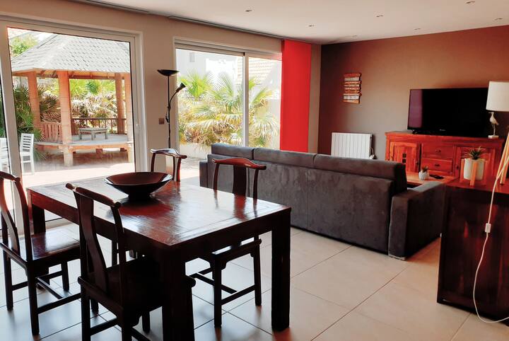 T3 80m2+patio Aménagé 30m2,wifi,parking,6pers,n°8 - Lacanau