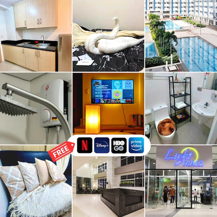 Cozy Deluxe Mandaluyong W/ Wi-fi/pool/gym/netflix - Metro Manila