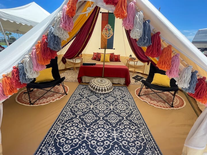 Glamping Yurt On The Beach - Crystal Beach, TX