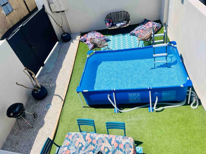 Agréable Petite Maison Avec Piscine Intex - Port-Saint-Louis-du-Rhône
