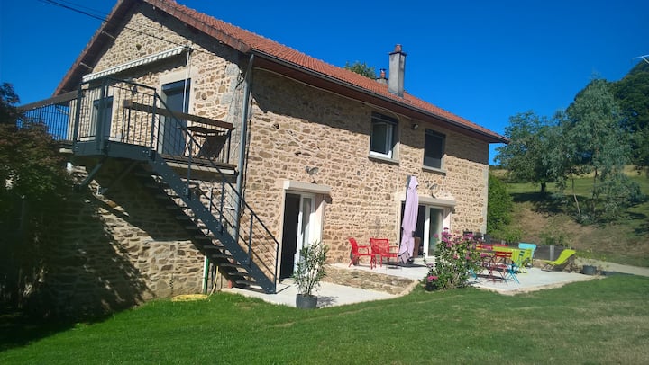 Grande Grange Rénovée à La Campagne - Saint-Léonard-de-Noblat