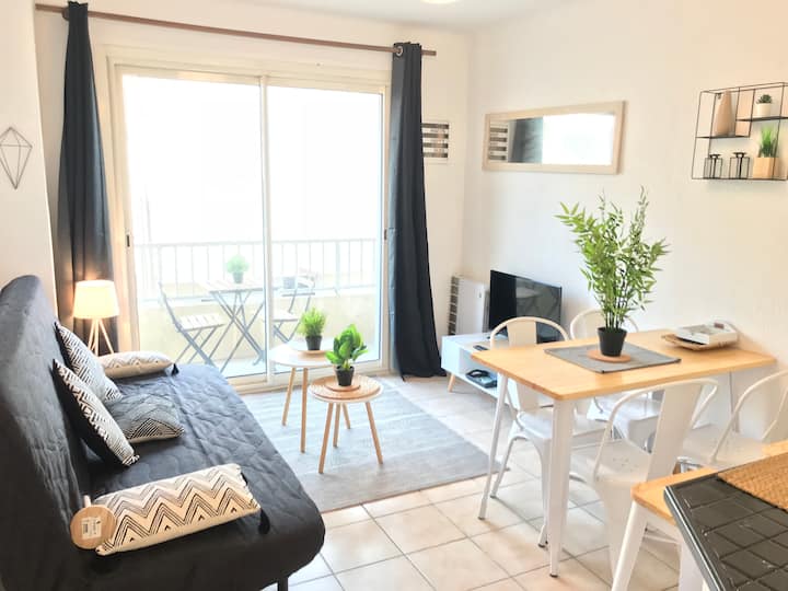 Superbe ! Appart T3 - Vue Mer + Garage + Clim - Palavas-les-Flots