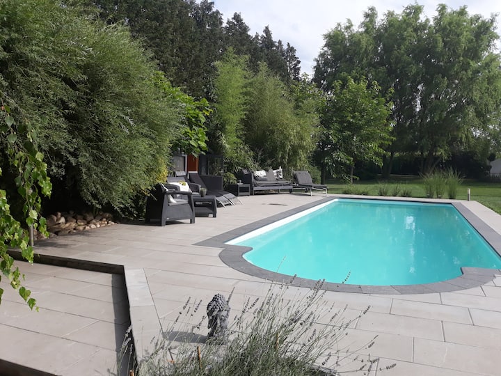 Le Gîte & La Paille - Piscine-sauna-parc Arboré - La Wantzenau