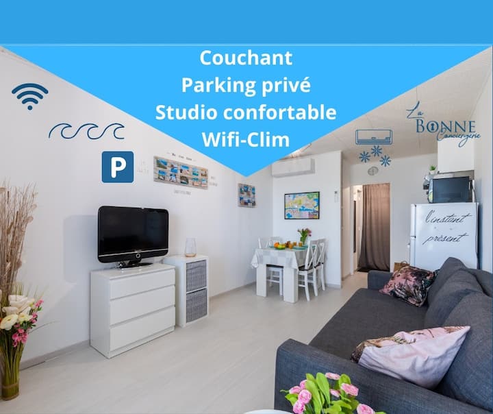 ☀️Studio Marineland⛱️proche Mer🅿️parking ➡️Clim# - Aigues-Mortes