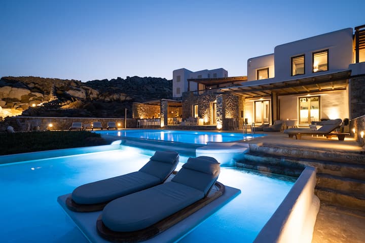 Sea View Villa/private Pool/mykonos/amallinisuites - Mykonos Region