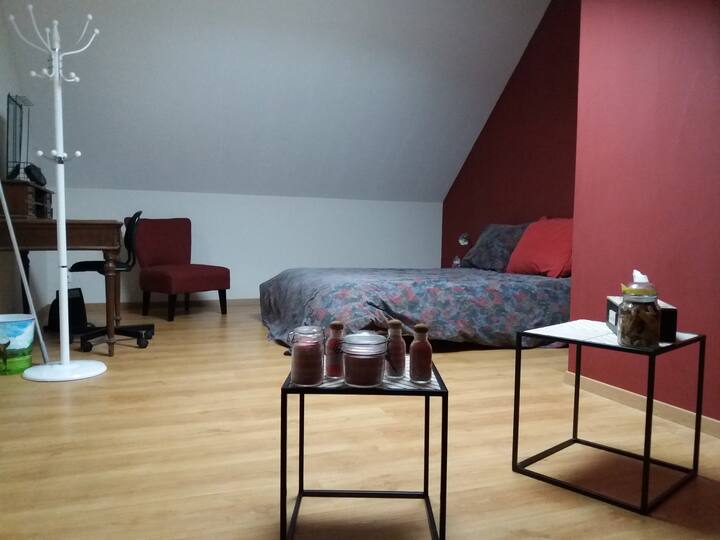 Chambre(s), Sauna, Jardin ; Maison à La Campagne - Charmes