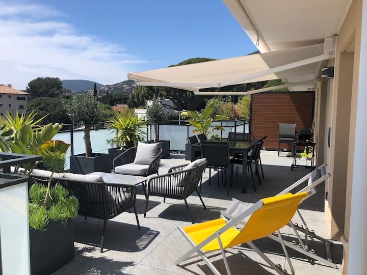 Appartement 4* T4 Avec Grande Terrasse  Et Piscine - Cavalaire-sur-Mer