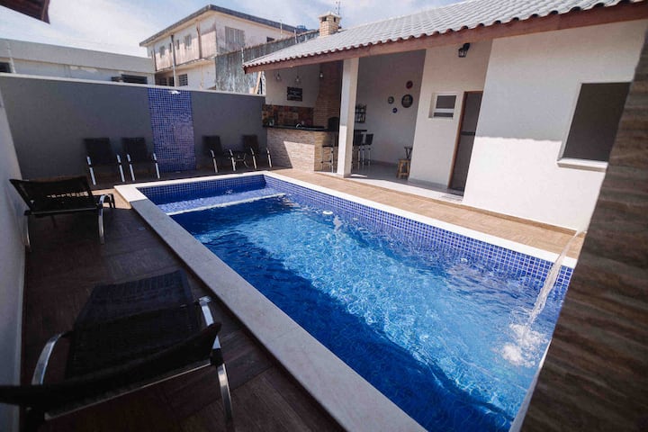 Linda Casa, Piscina, Garagem 3 Carros áRea Gourmet - Peruíbe