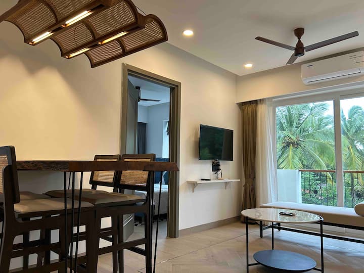 Uber Coastal Calangute 1bhk Close To Beach - Goa