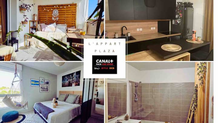 L’appart Plaza, Canal +, Apple Tv,  Parking Privé - Lattes