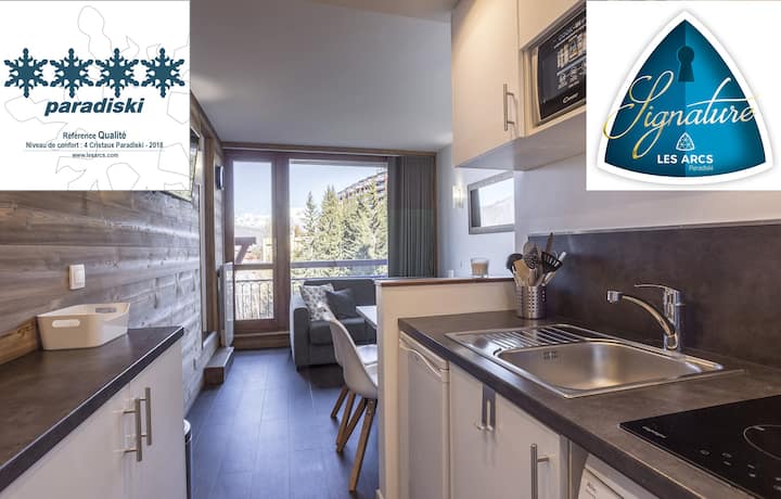 Arcs 1800 - 5* – 2 Pièces – Parking Couvert - Wifi - Bourg-Saint-Maurice