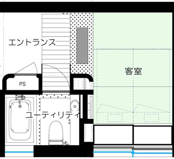 Amazing New Hotel In Central Kyoto/藤華の部屋-1 - Kyoto