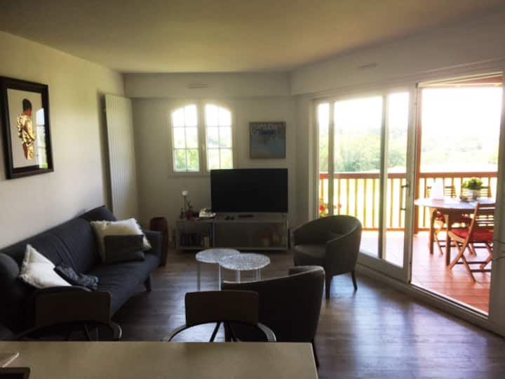 Proche Biarritz, Bel Appartement Face Aux Pyrénées - Bidart