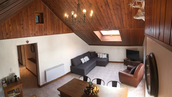 Grand Appartement T4 Dans Un Chalet Avec Parking - Molines-en-Queyras