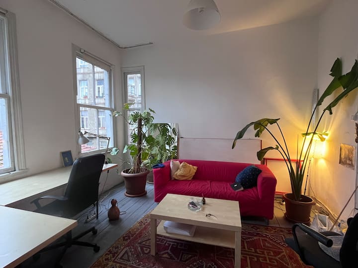 High Ceiling Flat 1+1 In Galata - Istanbul