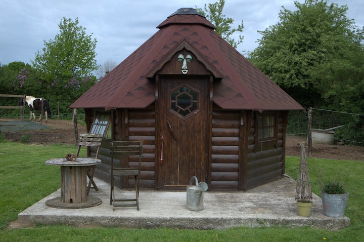 Cabane Des Elfes Médiéval,nature,mer,équitation - Saint-Germain-sur-Ay