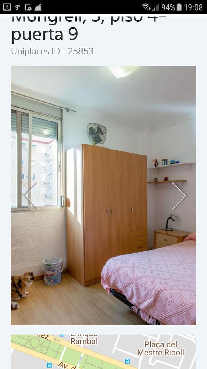 Alquilo Habitación,cama Doble, ,Cerca Universidad - Valencia