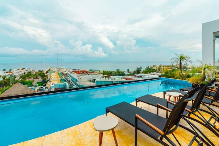 Amazing Studio, Steps To Beach, Ac, Best Location - Playa del Carmen
