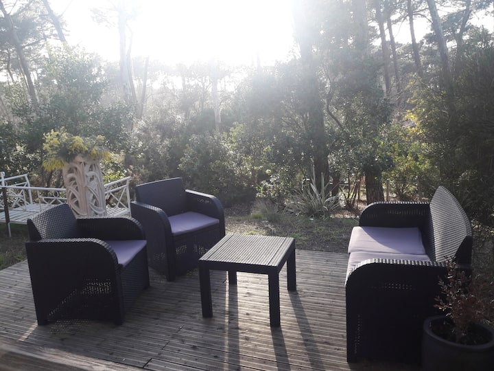 5 Minutes De La Plage Maison Avec 1 Chambre Privé - Dune du Pilat