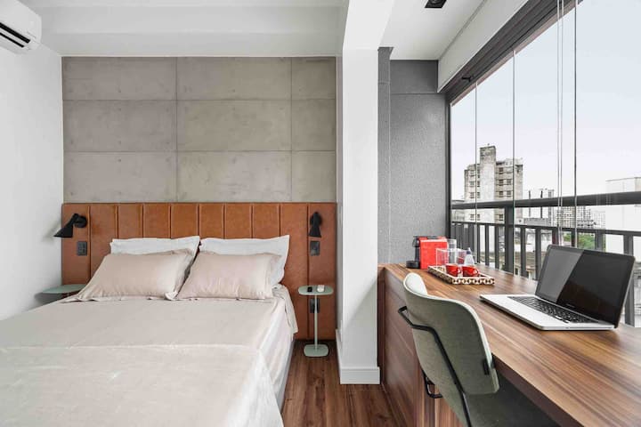 Estúdio De Luxo Com Vista Para O Copan - São Paulo