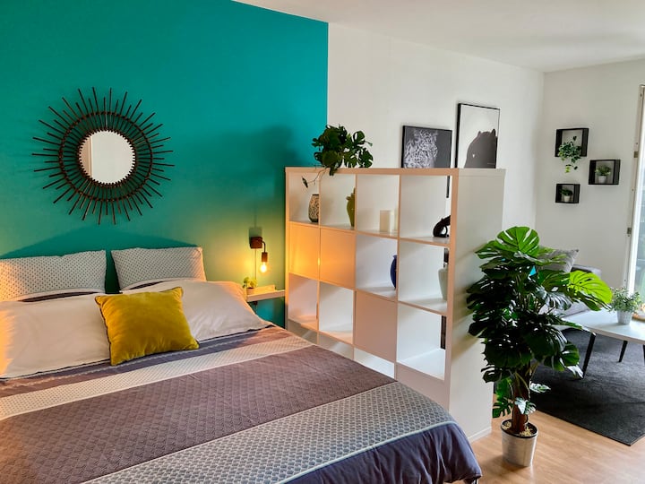 F1 Jungle Chic/terrasse/parking
Wifi/netflix/gare - Courcouronnes