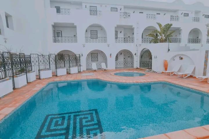 ÉLégant Appartement "Piscine Et Charme Arabesque." - Hammamet