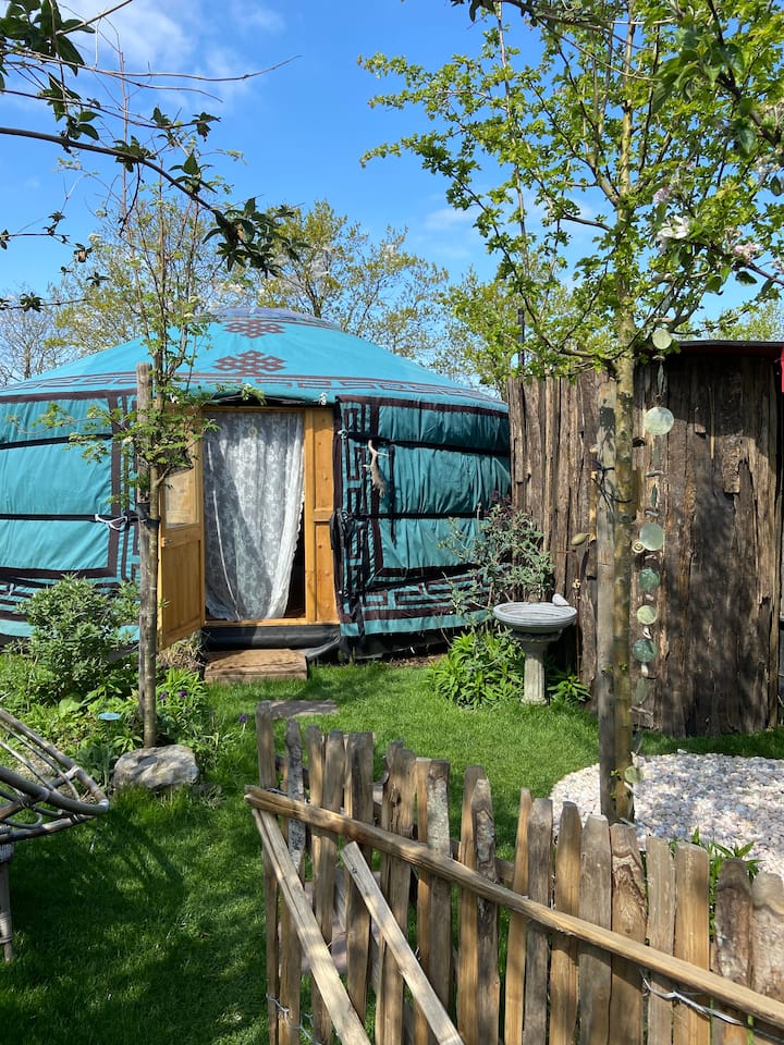 Heerlijke Yurt Met Bloementuin Vlakbij Het Strand! - Noordwijkerhout