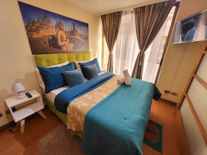 Suite Indonesia Con Aire Acondicionado Y Balcón - Providencia